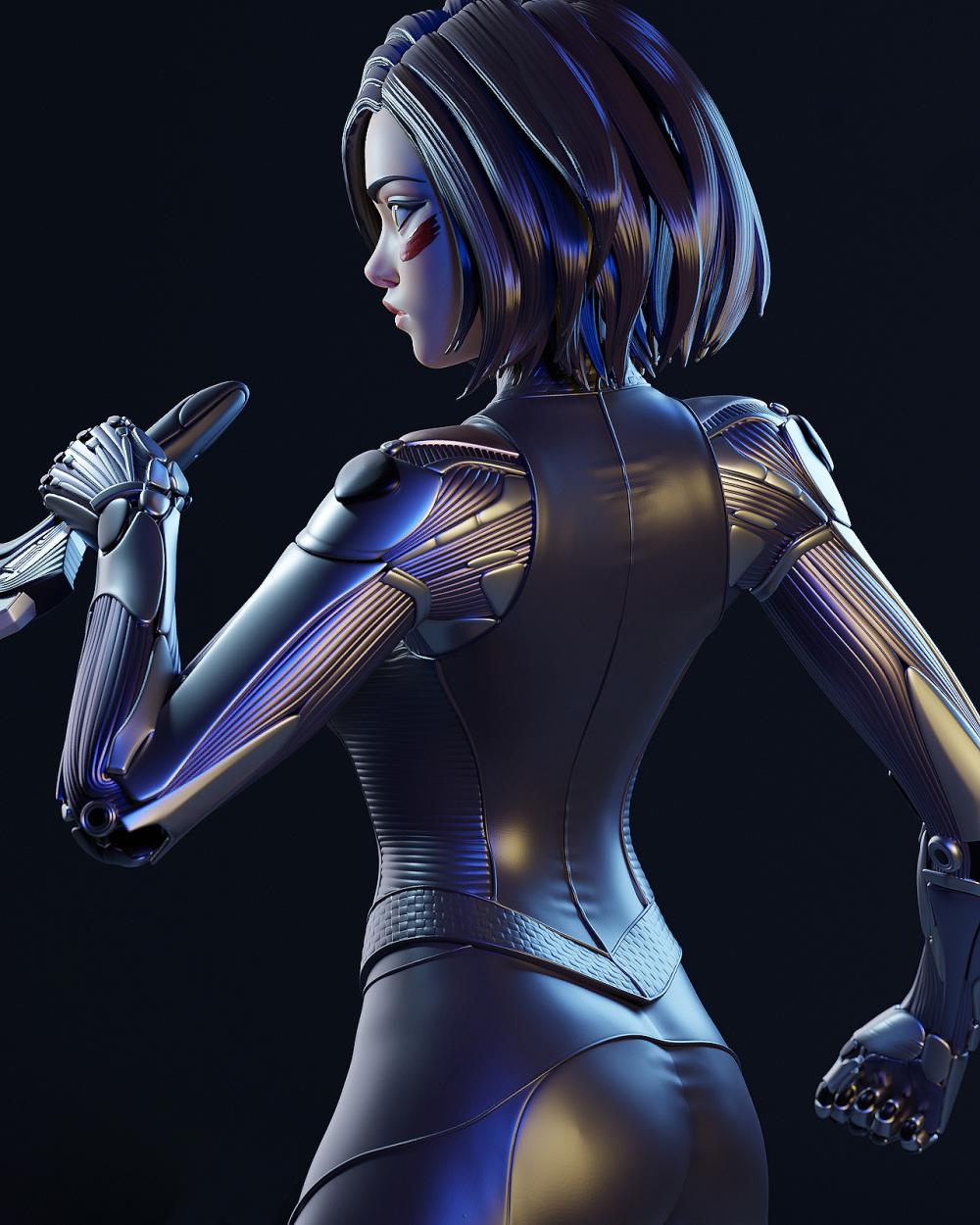 战斗天使 阿丽塔 3D打印模型_战斗天使 阿丽塔 3D打印模型stl下载_人物3D打印模型-Enjoying3D打印模型网